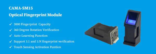 CAMA-SM15 Optical UART fingerprint embedded module - Biometric Module ...